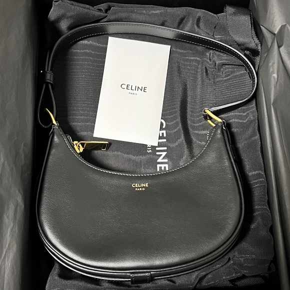 Celine | Bags | Authentic Celine Black Mini Ava Shoulder Bag In Box ...